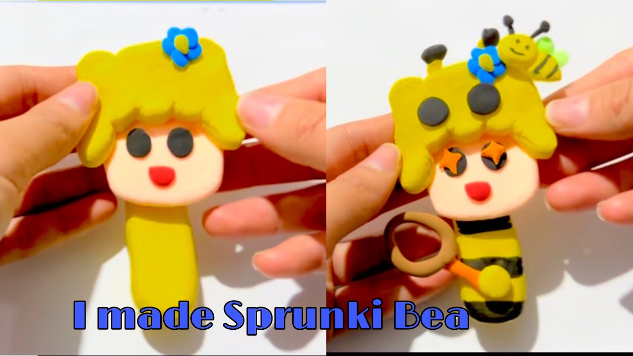 I made Sprunki OC bea Como lo mueve lo lo #clay #sprunki #incredibox ...