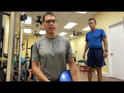 Live Training: the dyna disc seated one foot, one arm dumbbell bicep ...