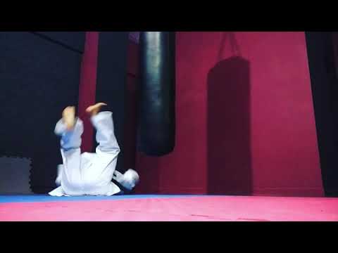 How to practice sweep kick with middle kick from downward #PRACTICE ...