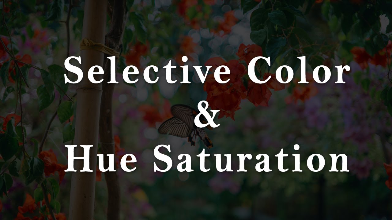 Selective color and hue saturation photoshop 2021 - YouTube