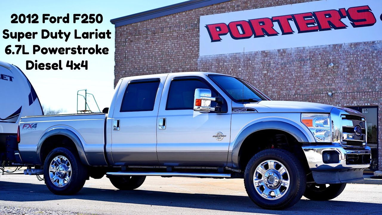 2012 Ford F250 Super Duty 4x4 Powerstroke 6.7L Diesel Lariat Truck from ...