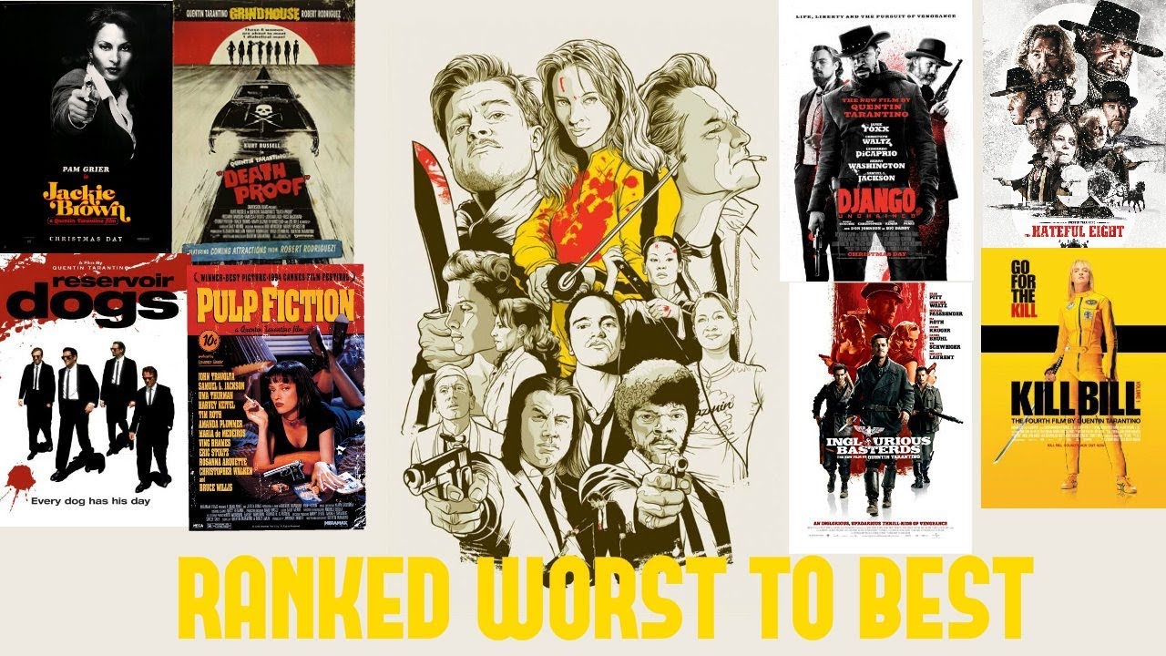 LES FILMS DE QUENTIN TARANTINO - RANKED WORST TO BEST - YouTube