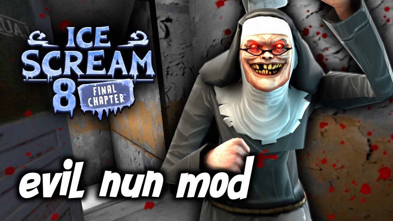 Sister Madeline from Ice Scream 8 in Evil Nun Mod - Full Gameplay - YouTube