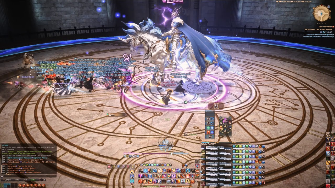 Final Fantasy XIV Baldesion Arsenal 2nd Boss Raiden - YouTube