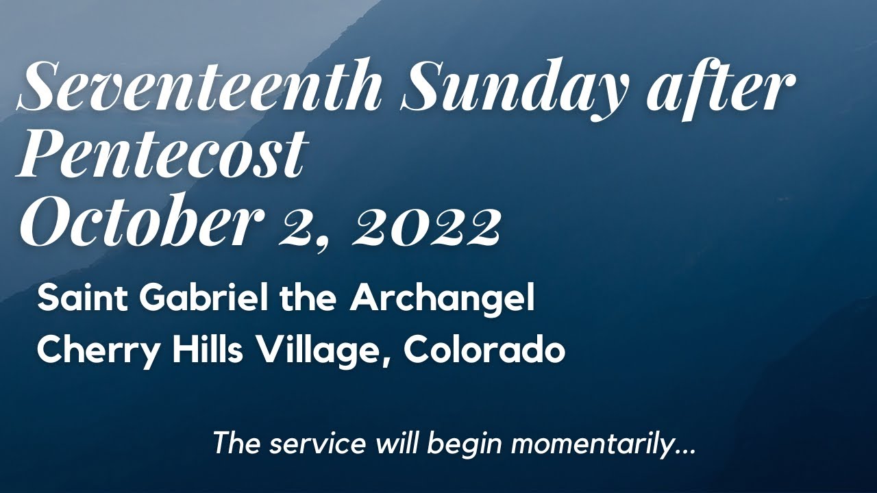 Proper 22 - October 2, 2022 - Rev. Jack Stapleton - YouTube