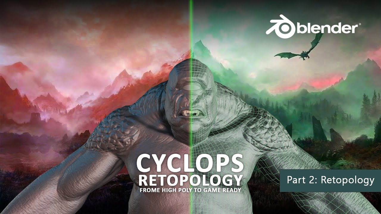 Part 2: Retopology of Cyclops Creature #creaturedesign #retopology # ...