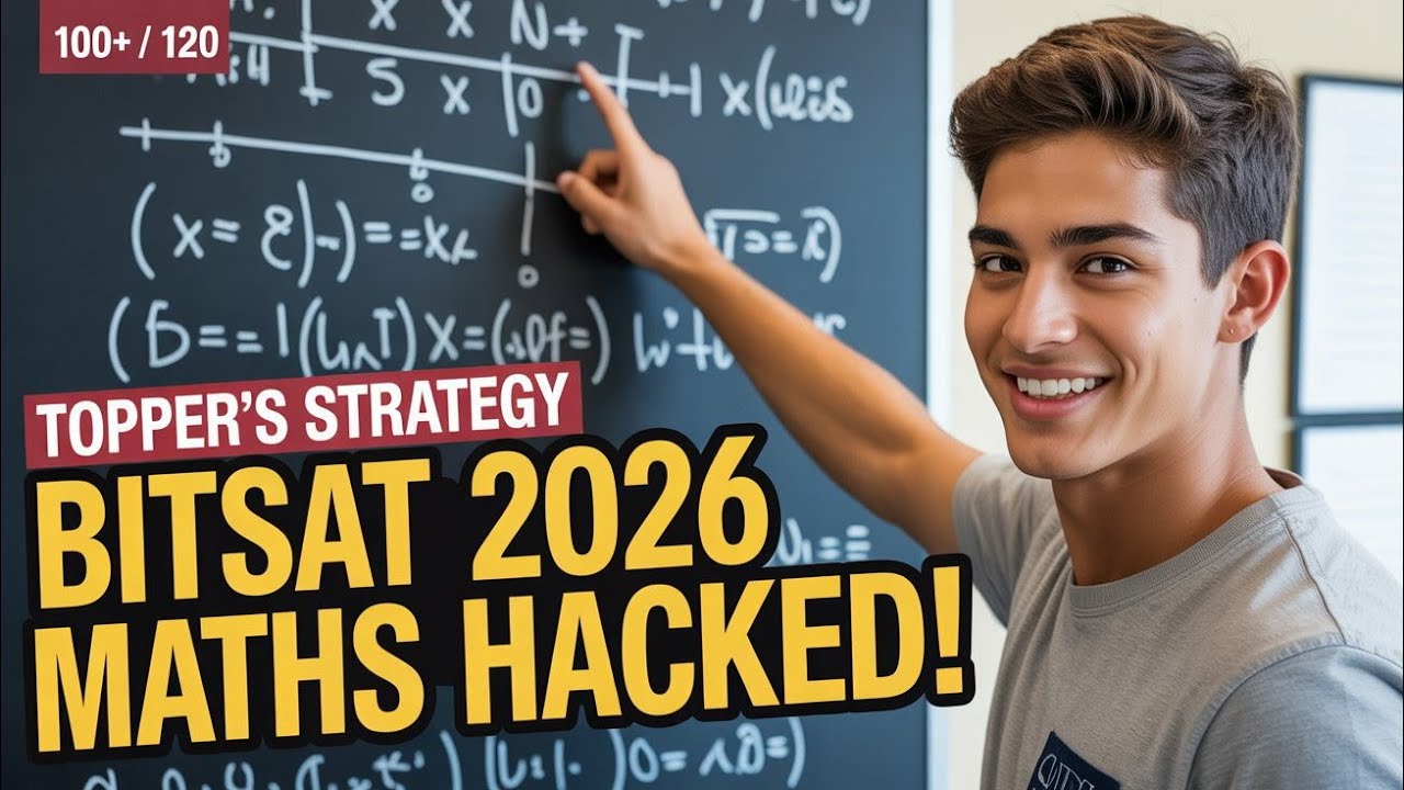 BITSAT 2026: Maths Topper's Strategy | Score 300+ in BITSAT to get into ...