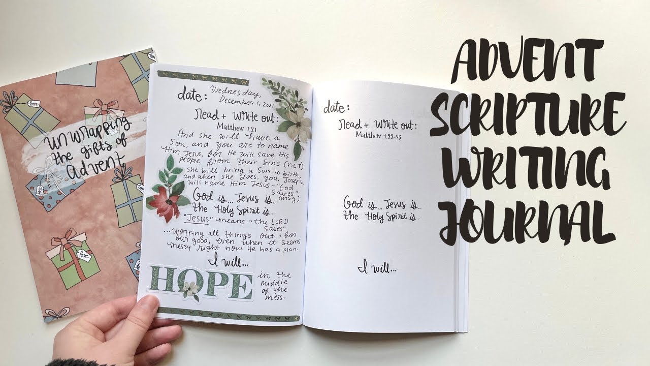 Christmas Scripture Writing Journal Flip Through | Creative Faith & Co ...