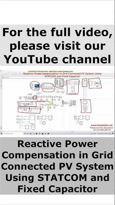 Reactive Power Compensation in Grid Connected PV System Using STATCOM and Fixed Capacitor - YouTube