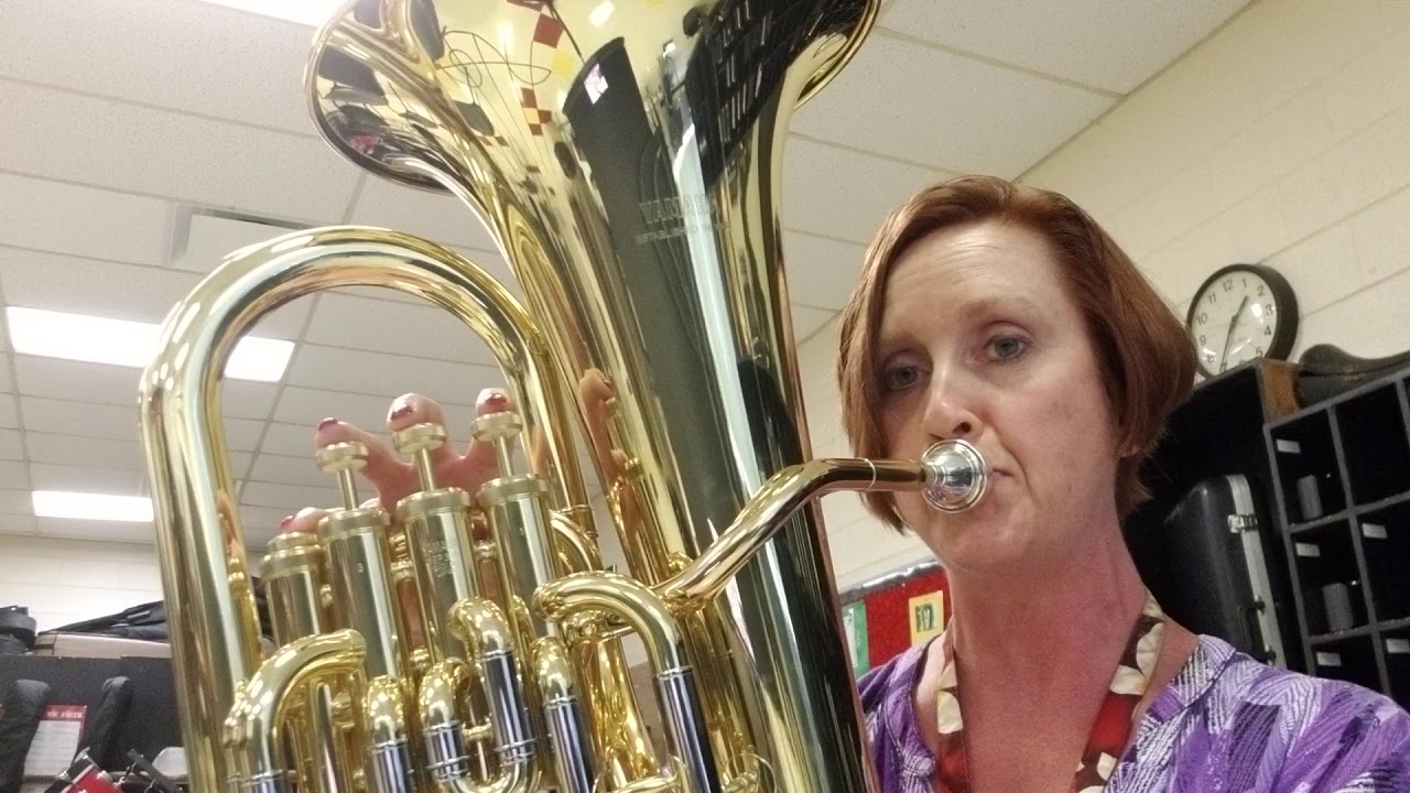 Concert F Major Scale for tuba, 2 octaves - YouTube