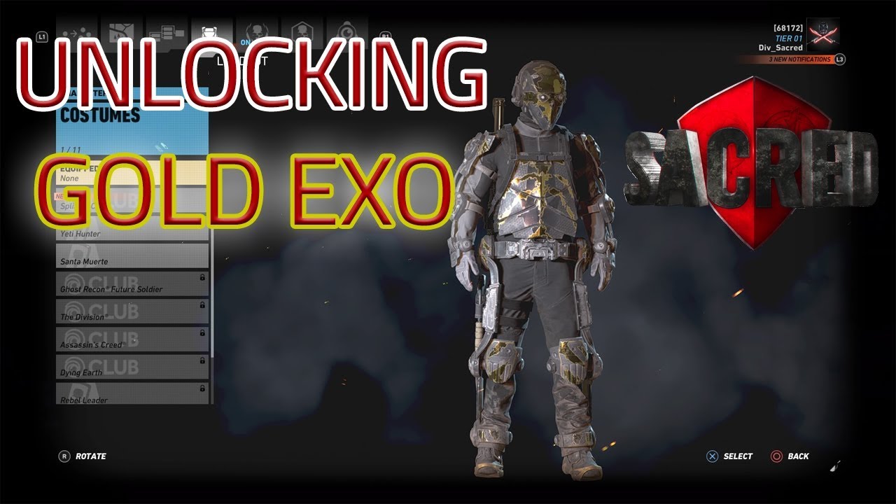 Unlocking the Gold Exo Suit on Ghost Mode! - YouTube