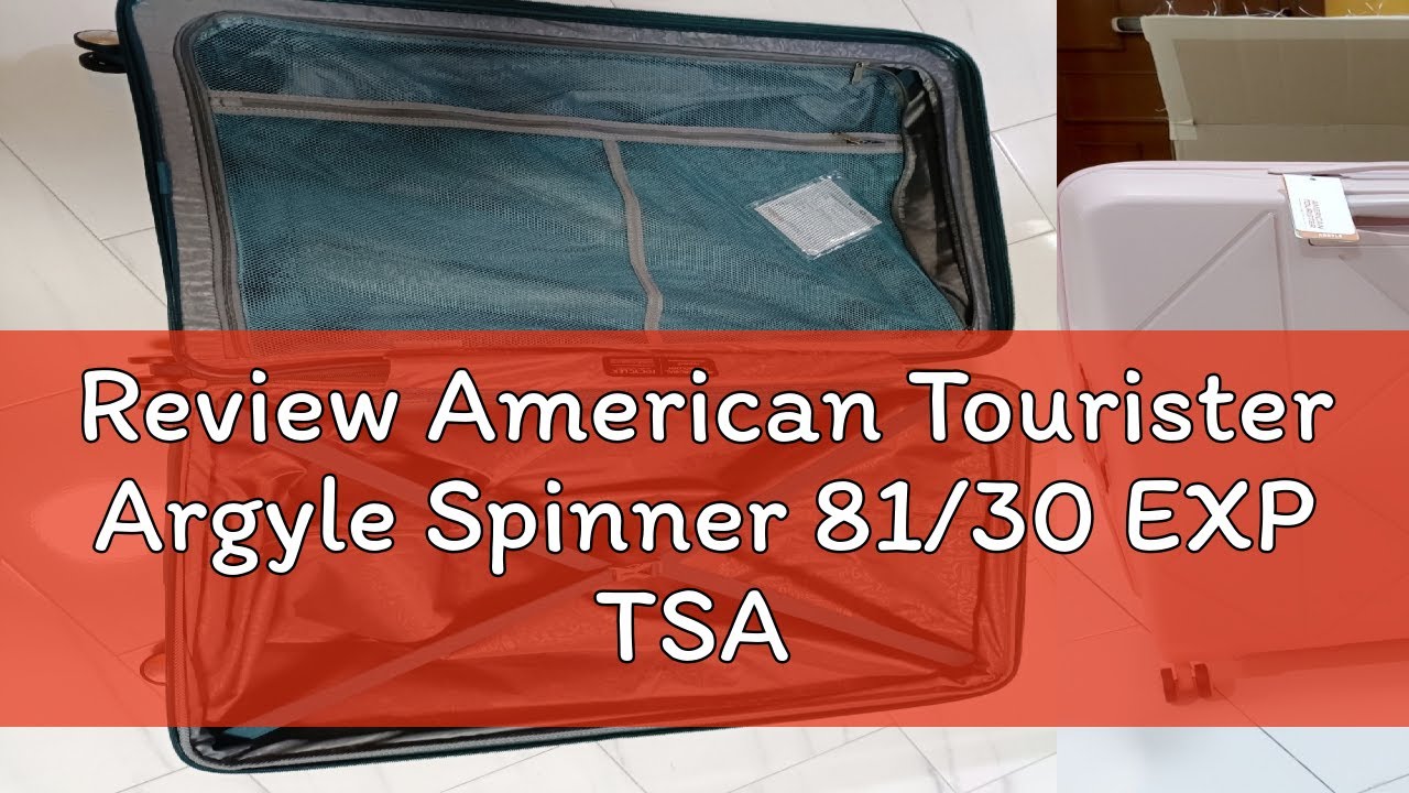 Review American Tourister Argyle Spinner 81/30 EXP TSA - YouTube