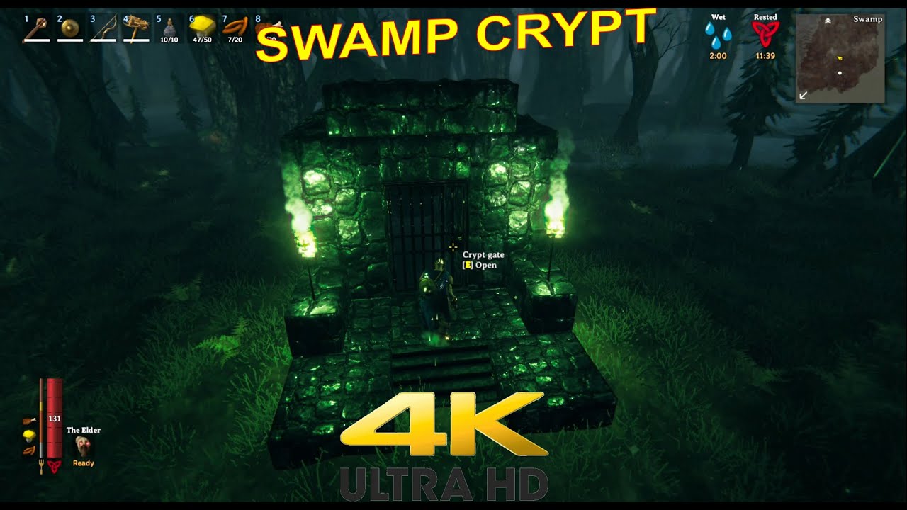 Valheim - How to mine Iron Swamp Crypt Guide Gameplay PC 4K - YouTube