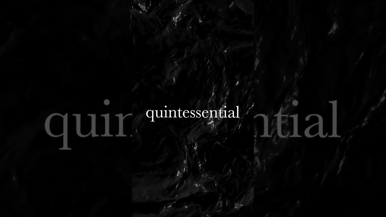Quintessential | How Do You Pronounce This? #shorts - YouTube