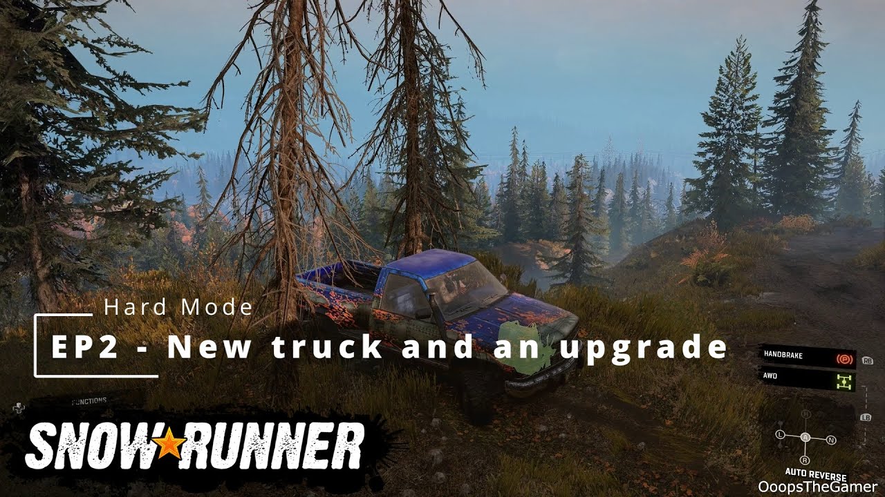 Snowrunner - Hard Mode - EP 2 New truck and an upgrade - YouTube