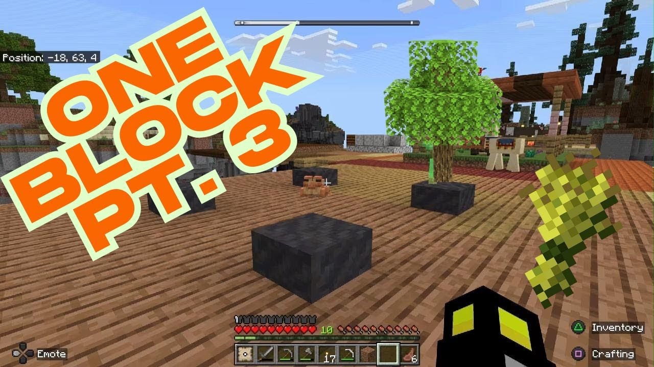 Minecraft One Block (Part 3) - How to Build a Crop and Tree Farm for ...