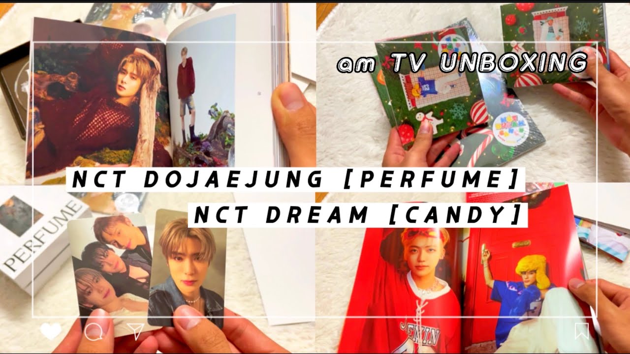 [엘범깡] NCT DOJAEJUNG Perfume 🍑 NCT DREAM Candy 🍭 unboxing | #83 (sub ...