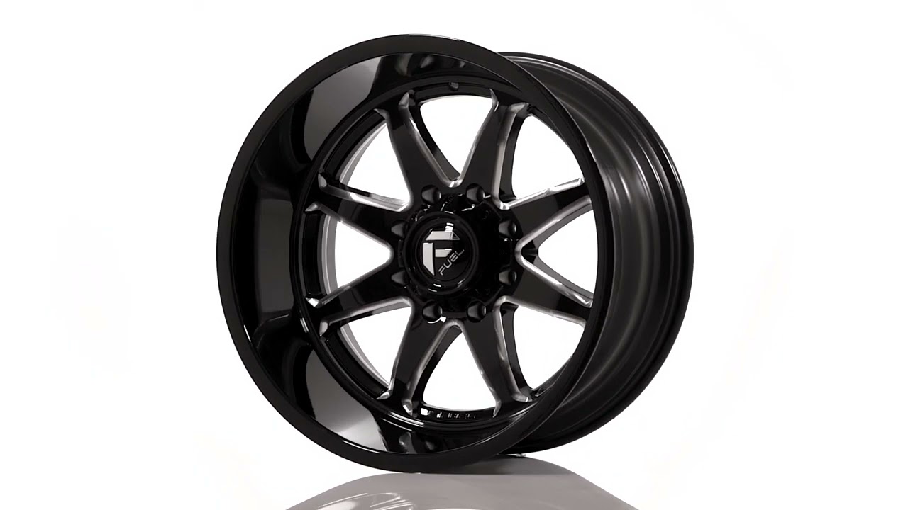 Fuel Hammer Wheel by Fuel Off Road Wheels Gloss Black Milled 22x12 ...