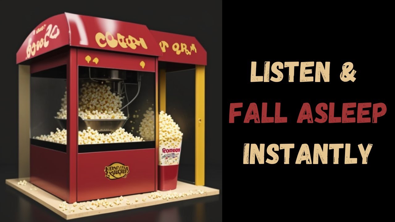 ASMR Popcorn Popping Sounds to Get You To Sleep Fast | Black Screen ...