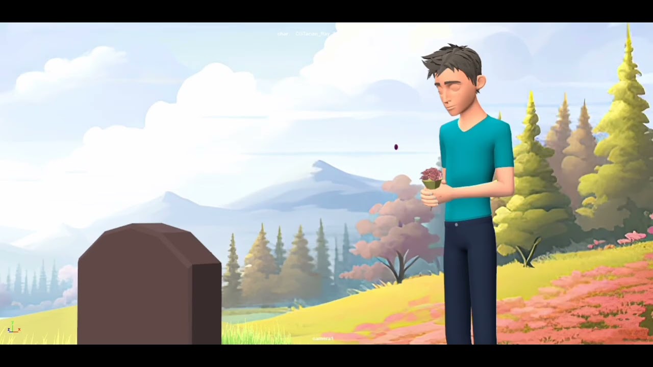 A character trying to swat a fly #3d #animation #maya #animationtest ...