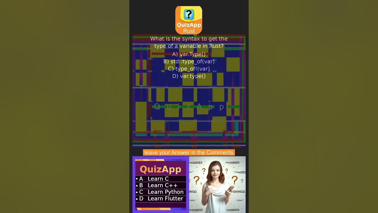 Rust What is the syntax to get the type of a variable in Rust - YouTube