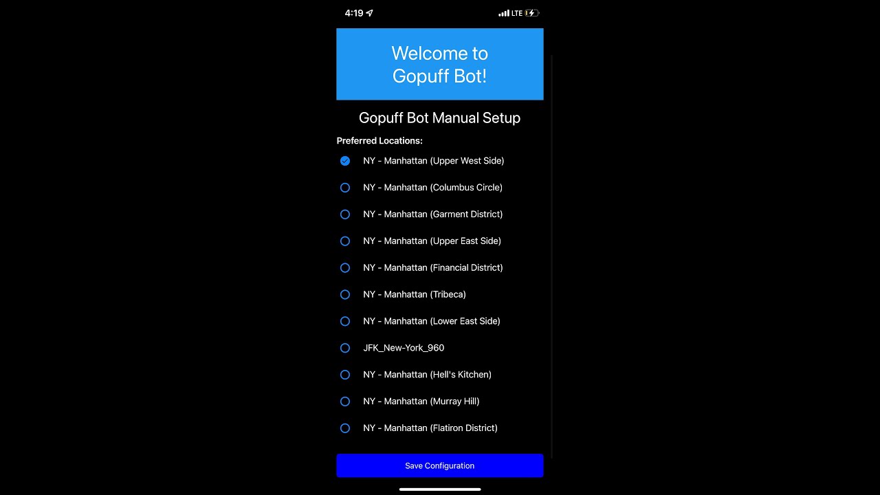 GoPuff Drivers Bot YouTube gopuff-drivers-bot-youtube