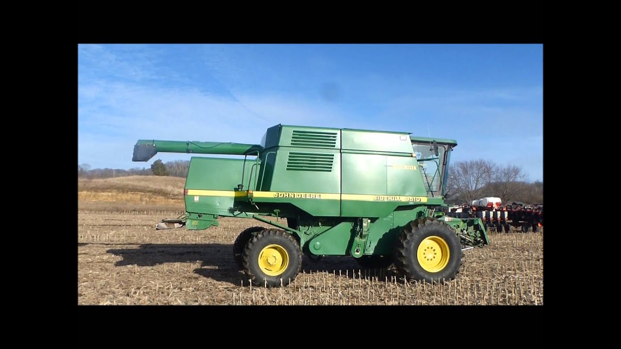 John Deere 9510 Sidehill Combine - YouTube