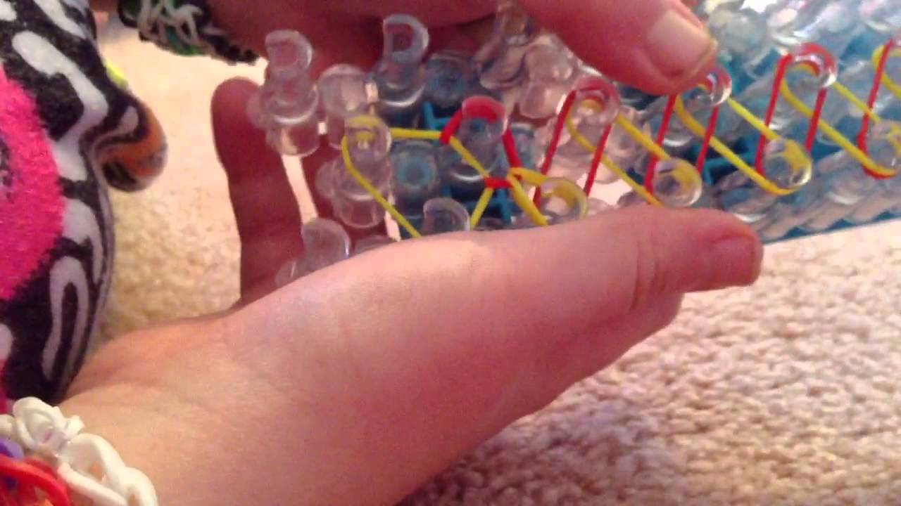 Single Chain Bracelet Rainbow Loom - YouTube