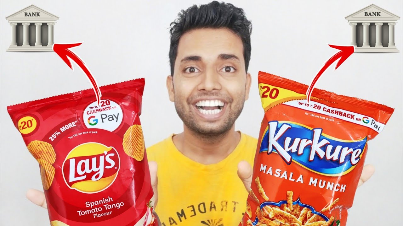Lays, Kurkure Google Pay 20 Rupees Cashback Offer Redeem in Bank ...