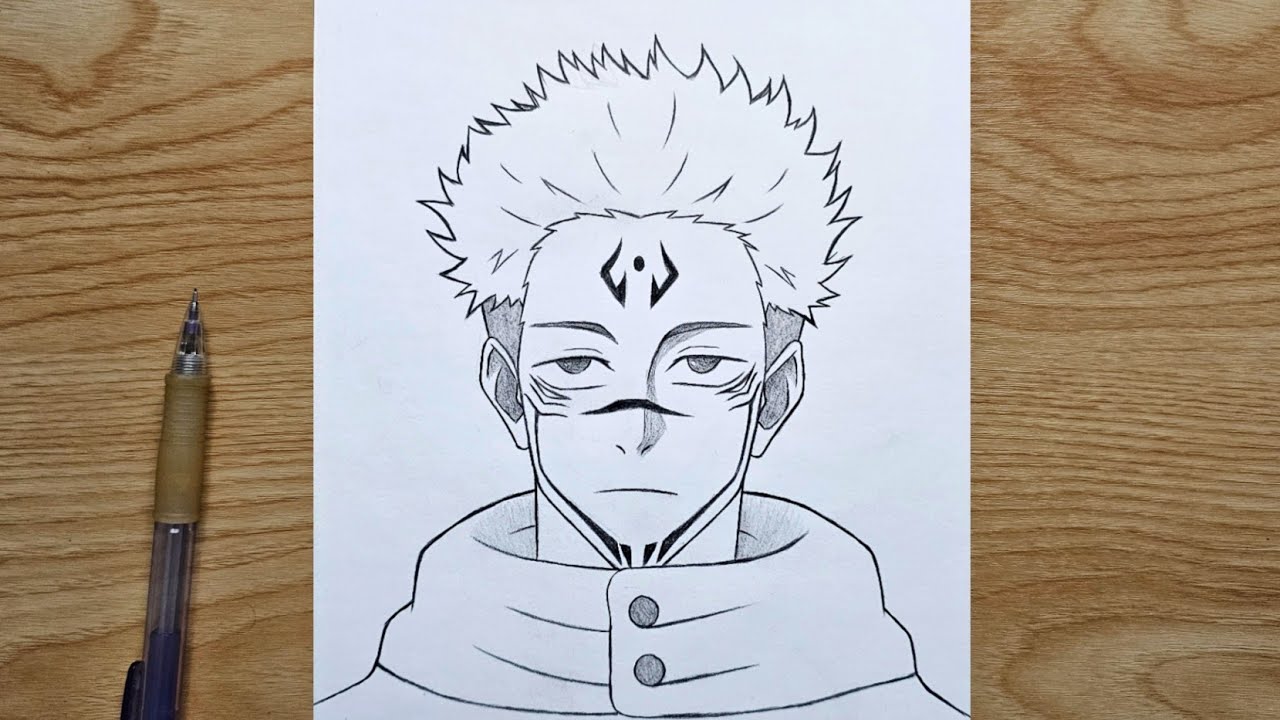 How to draw Sukuna from Jujutsu Kaisen | Ryomen Sukuna step by step ...