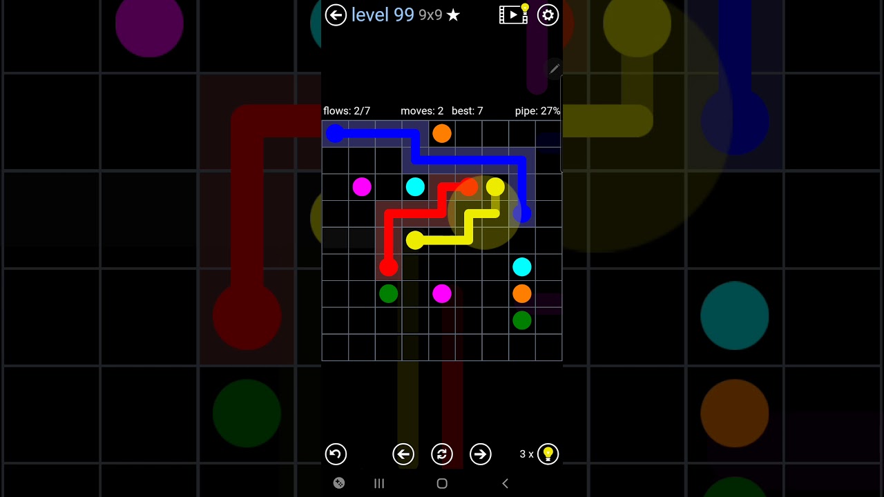 How To Solve Flow Free Extreme Rainbow Pack Level 99 9x9 Board Walk ...