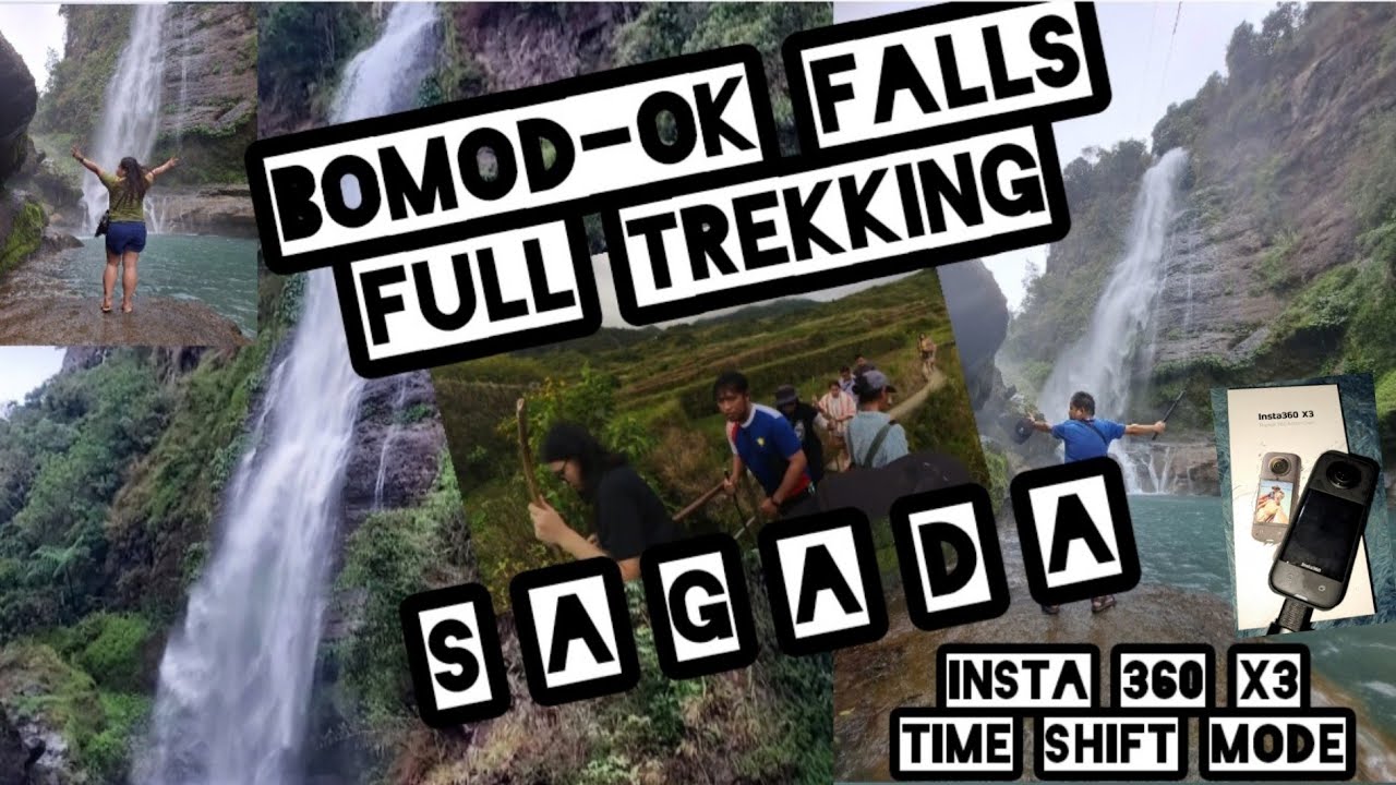 BOMOD-OK FALLS, THE MAJESTIC WATER FALLS IN SAGADA FULL TREKKING SHOT ...