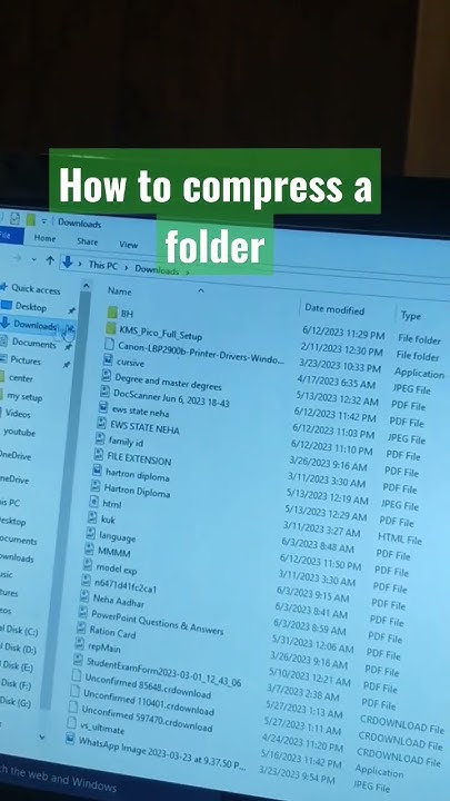 How to compress a folder - YouTube