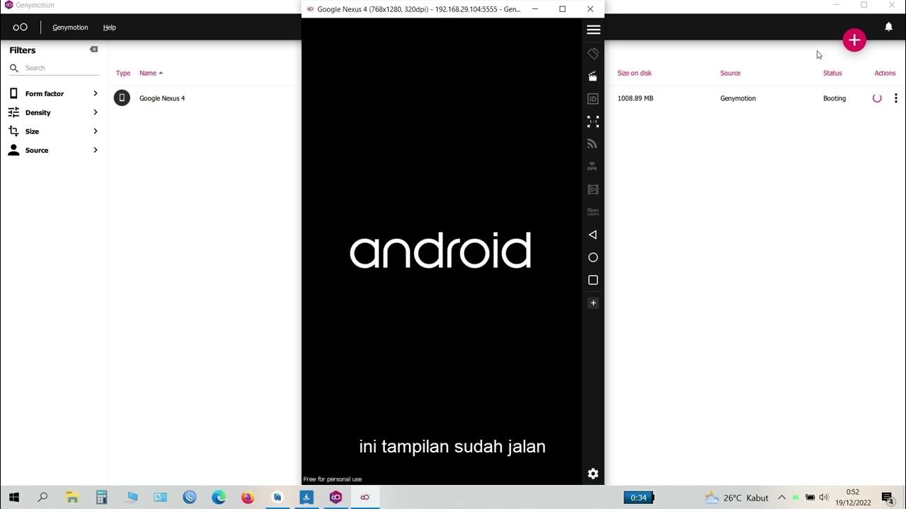 TUTORIAL Bagaimana Menginstall, Mengkonfigurasi, dan Menggunakan Genymotion di Android Studio ...