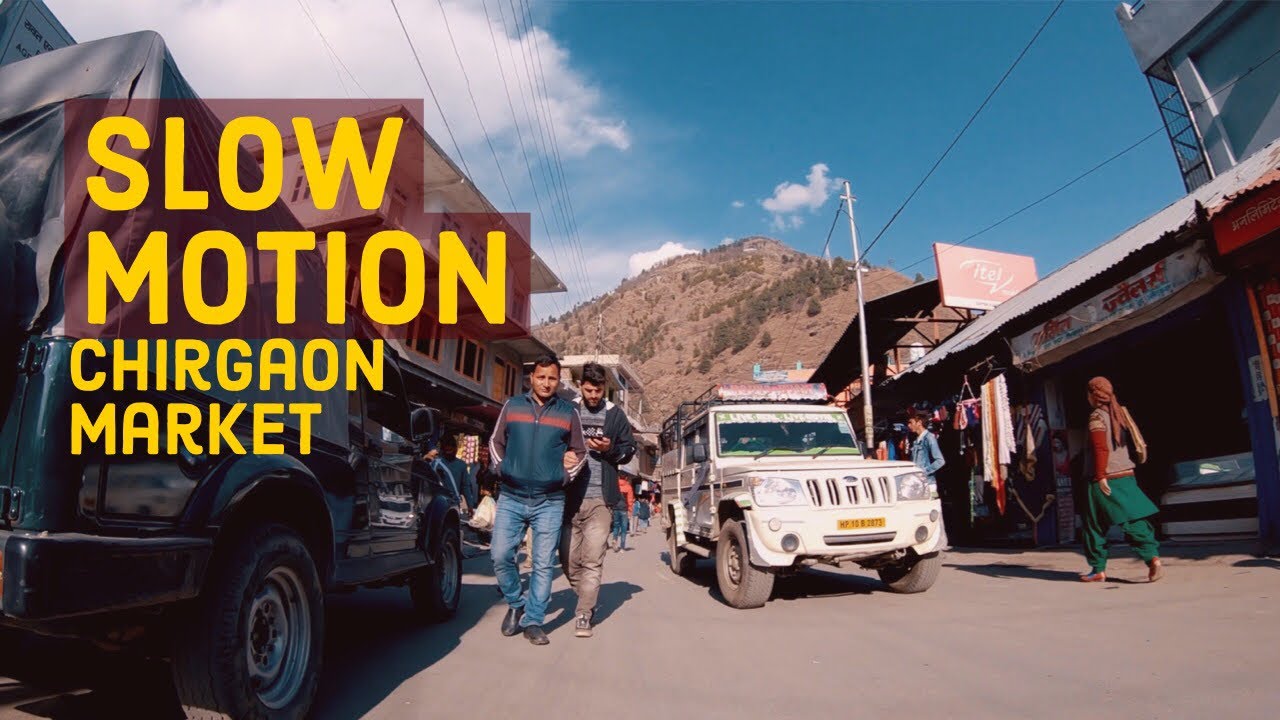 Slow Drive through Chirgaon Market - YouTube