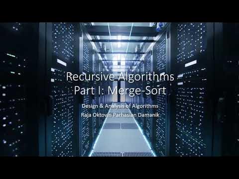 Algoritma Rekursif P1: MERGE-SORT - YouTube