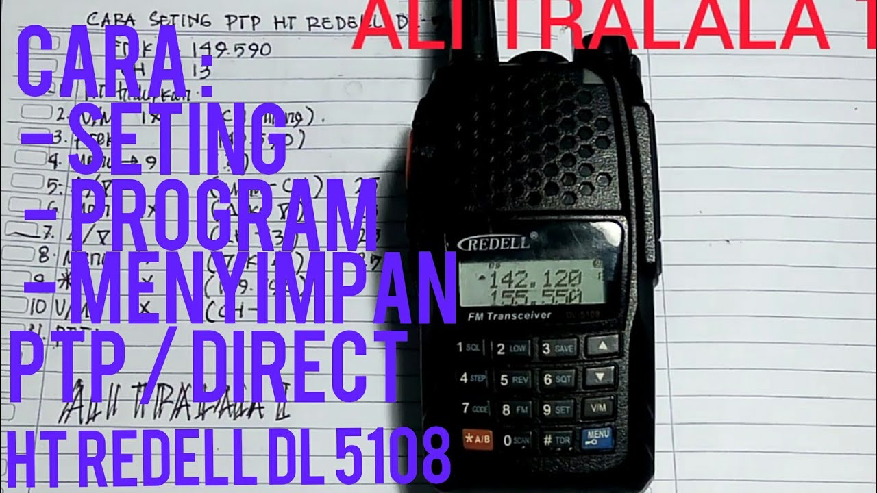 Cara seting ptp ht Redell DL 5108 - YouTube