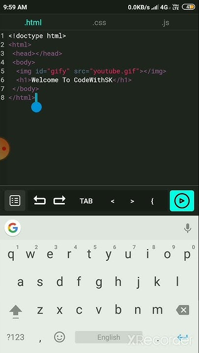 Adding GIF In HTML Web Page Using IMG SRC Attribute #webpage #shorts ...