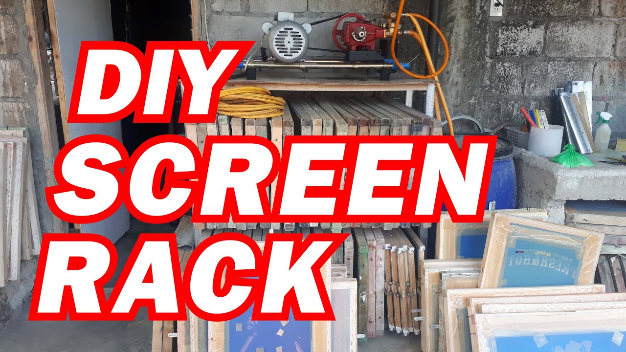 DIY screen rack - YouTube