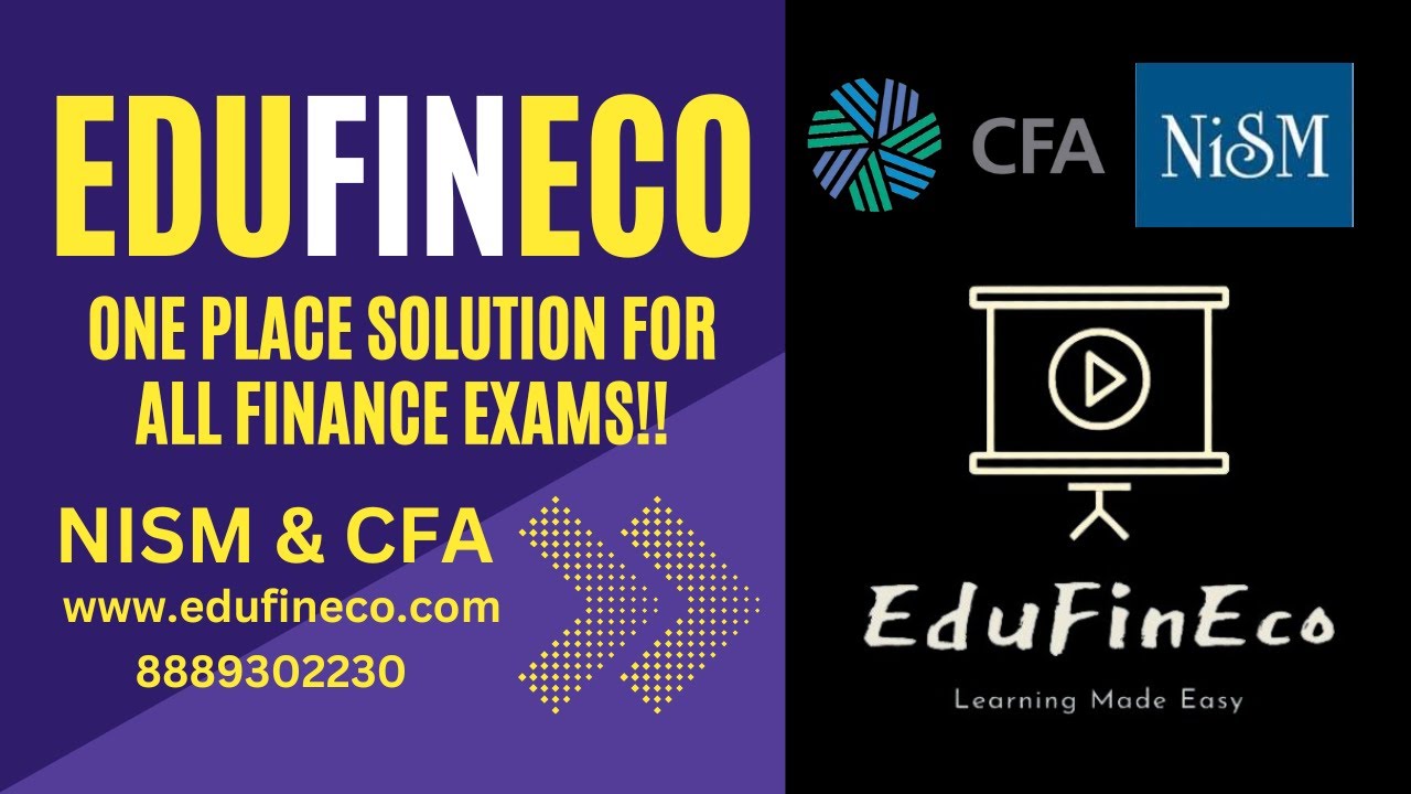 EduFinEco - NISM and CFA Preperation - YouTube