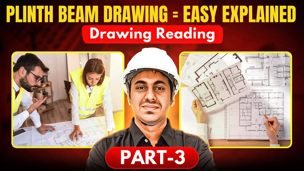Plinth Beam Drawing Explained | Drawing Reading in Construction | Part ...