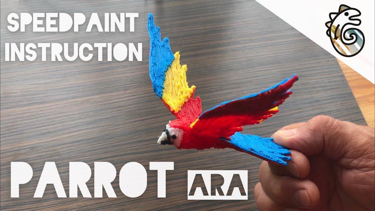 Parrot ara | 3D Pen creation - YouTube