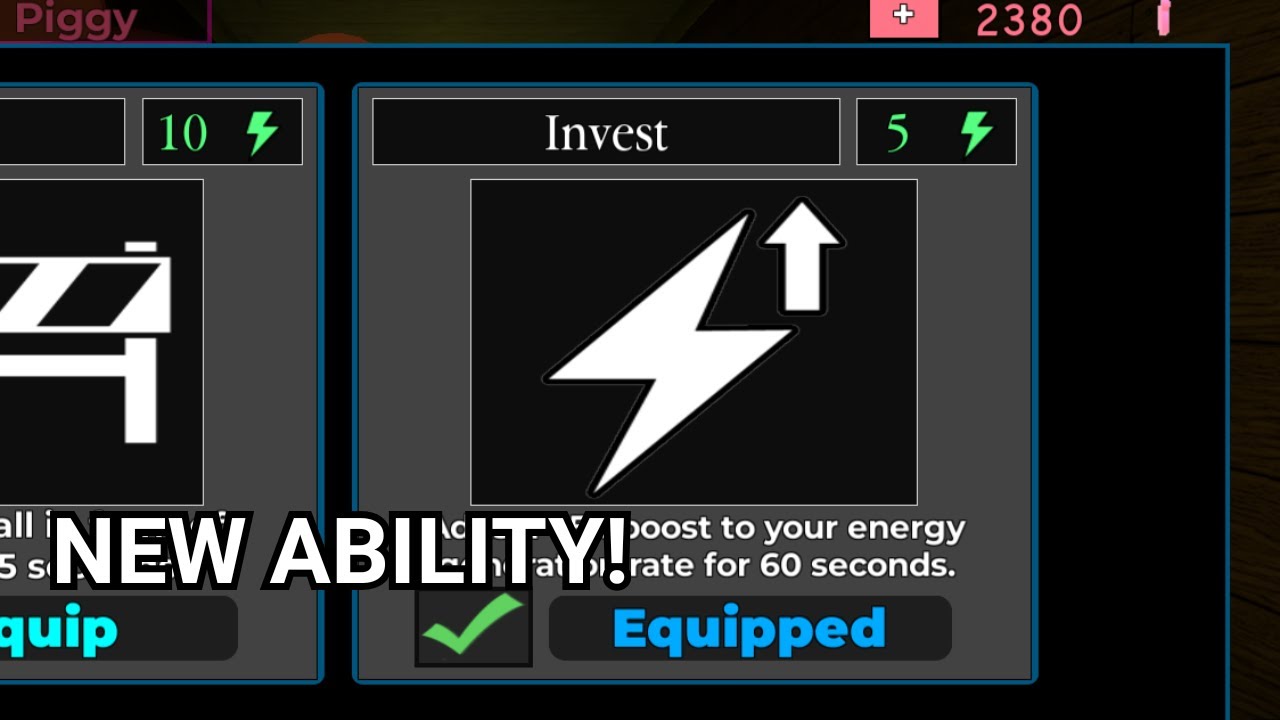New "Invest" Ability! (Piggy Build Mode) - YouTube