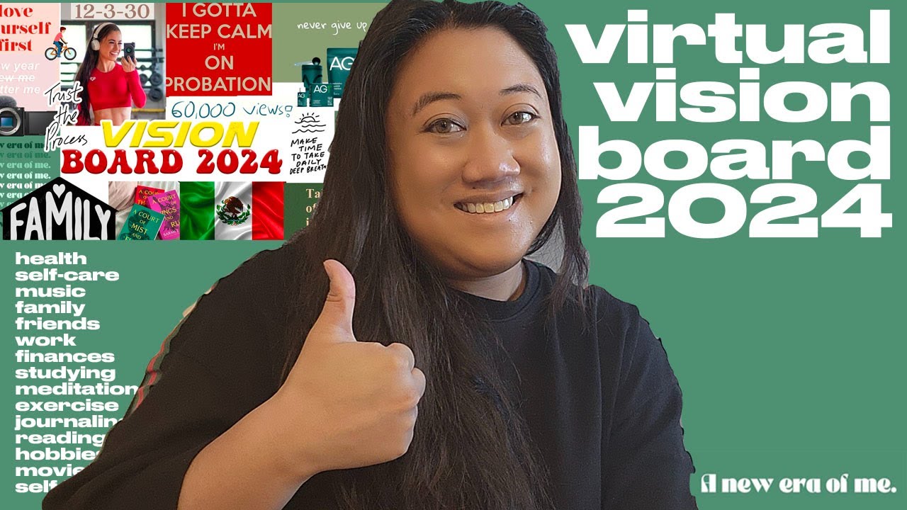2024 VISION BOARD WITH ME (goals, self-love, family, work, exercise ...