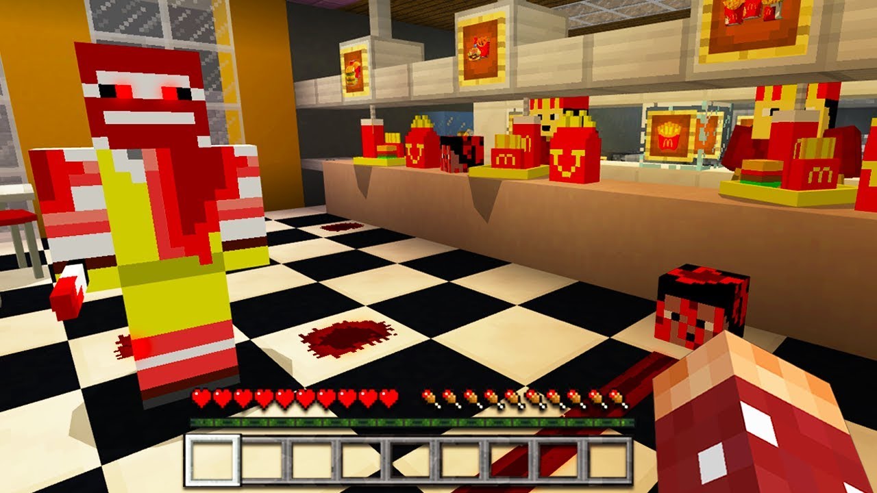 Mcdonalds Minecraft Dentro McDonald's Addon V2.0 For Minecraft PE 1.12