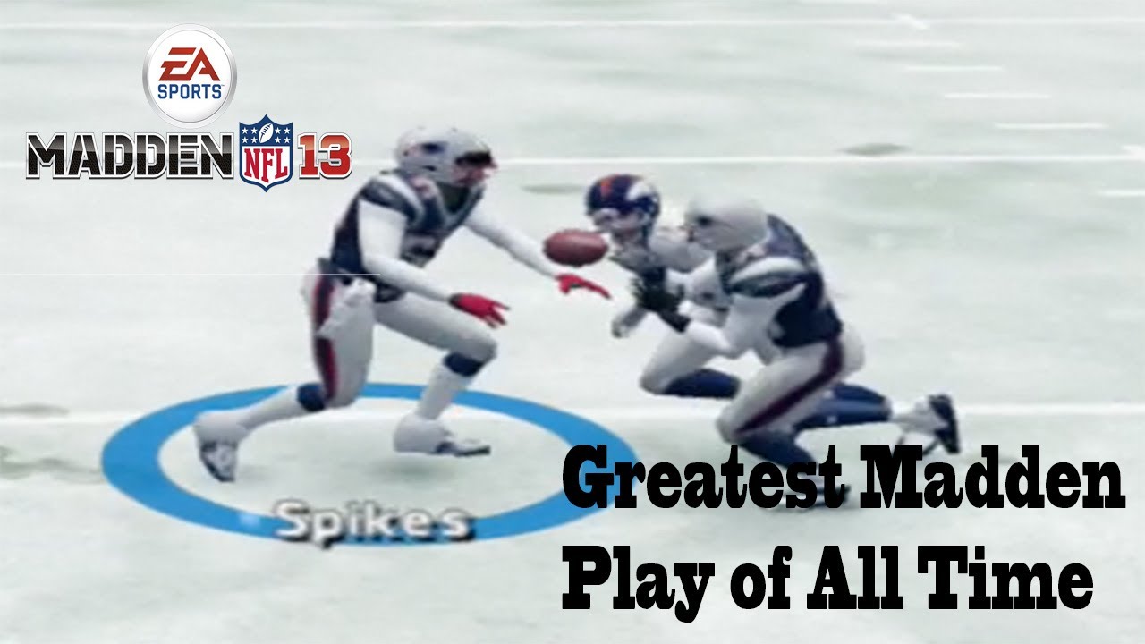 The Greatest Madden Play of All Time - YouTube