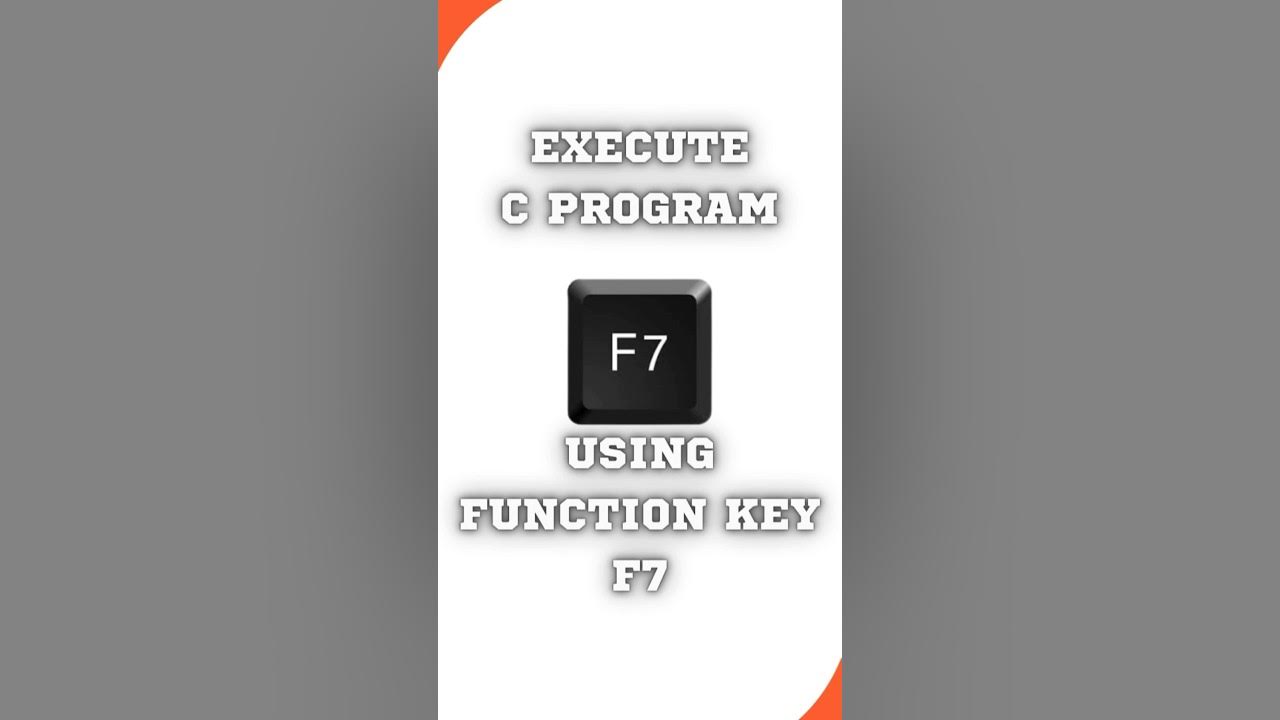 Execute c program using function key F7. #cprogramming #f7 #education - YouTube