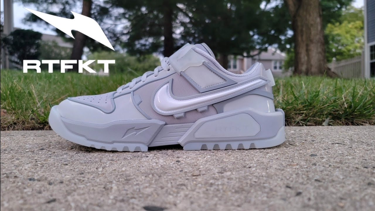 Unboxing RTFKT x Nike Dunk Genesis (G) Wolf Grey /White HQ3034 001 ...