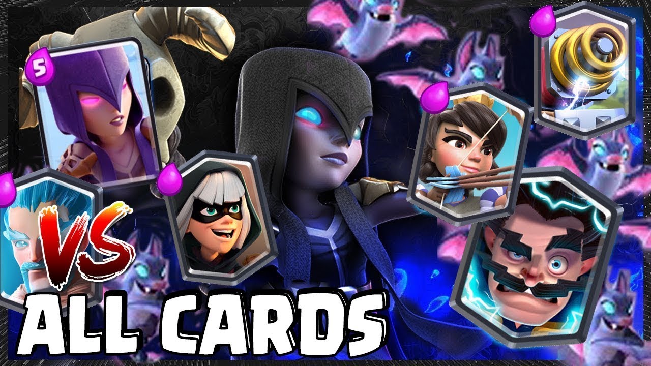 Night Witch VS All Cards (Clash Royale) - YouTube