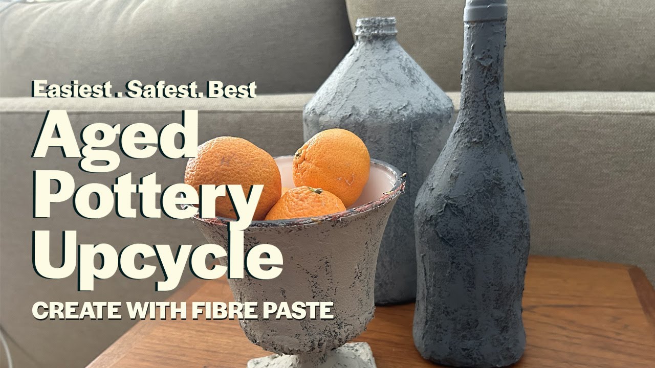 Aged Pottery Lesson: Applying the Fiber Paste - Part A - YouTube